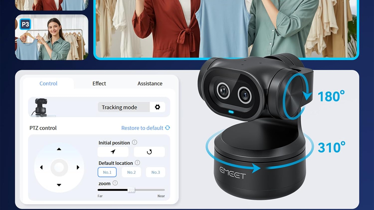 EMEET PIXY Dual-Camera AI PTZ 4K Webcam Review - GameRevolution